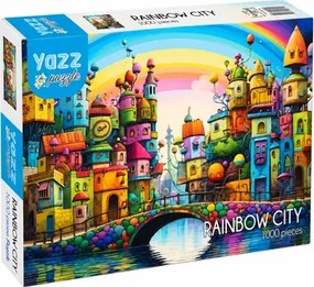 YAZZ Puzzle Duhové město / 1000 dílků / 68 x 48 cm