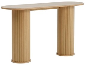 Konzolový stolek v přírodní barvě 40x130 cm Nola – Unique Furniture
