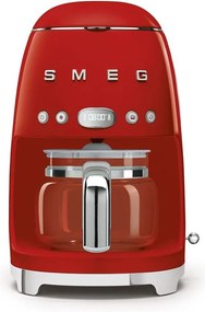 Překapávač smeg 50's retro style 1,4l 10 cup červený