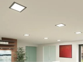LED podhledové svítidlo Panlux DOWNLIGHT CCT SQUARE IP44 6W černá PN22400013