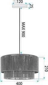 Toolight Rea, LAMP APP1836-1CP NATURE BLACK, OSW-00639