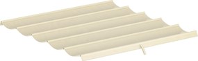 Náhradní střecha pro pergolu 3 x 3 m, zatahovací, s otvory pro odvod dešťové vody, odolná proti povětrnostním vlivům, polyester, 250 x 255 cm krémově…