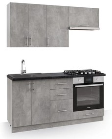 Kuchyně FELIPE A 160 beton/beton