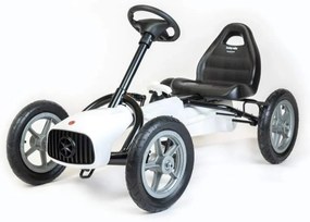 Dětská šlapací motokára Go-kart Baby Mix Buggy bílá