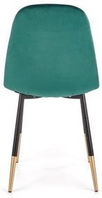 Jídelní židle K379 Halmar Tmavě zelená