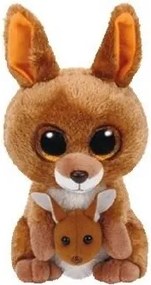 Plyšák beanie boos kipper - brown kangaroo 24 cm