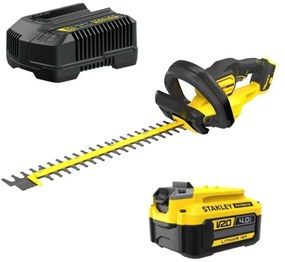 Stanley - 18V AKU plotové nůžky 65 cm, 1x aku 4,0 Ah Li-Ion, nabíječka SFMCHT855M1-QW