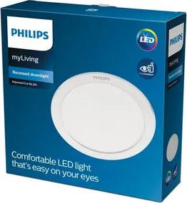 Philips Diamond bílá / Podhledové LED svítidlo / 17W / 1500lm / 3000K