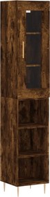 Skříň highboard kouřový dub 34,5 x 34 x 180 cm kompozitní dřevo 3199358