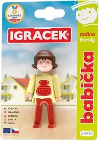 EFKO Igráček Babička / Figurka / Rodina / Kloubová / Na kartě