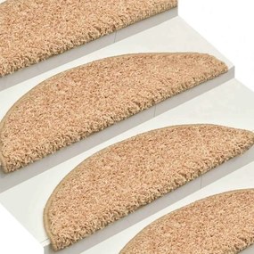 Schodové rohože 15 ks 56 x 17 x 3 cm zlaté půlkulaté 322378