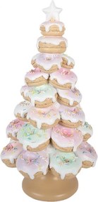 Kouzelný vánoční cukrový stromek z donutů Pastel Christmas Chic - Ø 22*43 cm