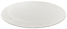 koberec kulatý TIMO 5979 SISAL venkovní rám bílý velikost kruh 150 cm | krásné koberce cz