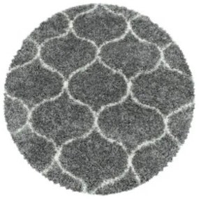 Ayyildiz koberce Kusový koberec Salsa Shaggy 3201 grey kruh - 120x120 (průměr) kruh cm