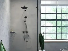 Hansgrohe Polička rohová, kartáčovaný černý chrom / Polička