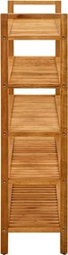 Botník s 5 policemi 100 x 27 x 100 cm masivní dubové dřevo 331751