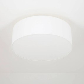 Stropní svítidlo Quitani Gala, Ø 50 cm, chintz, bílé, Ø 50 cm