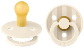 Bibs dudlíky kaučuk Colour Pin 2 ks 0-6 měsíců Ivory-vanilla-mix