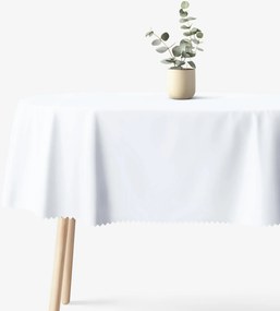 Goldea oválný teflonový ubrus - bílý 140 x 220 cm