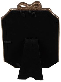Modro-zlatý fotorámeček s motivem mašle v horní části – pro fotografii o velikosti 13x18 cm