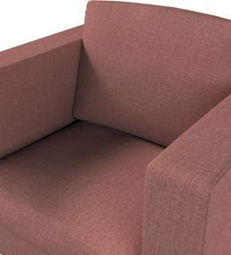 Potah na křesko IKEA Karlanda, krátký barva hnědá látka pletený vzor