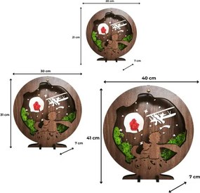 Stmívatelná LED stolní lampa s motivem Malého prince | Sentop LED0575-WENGE