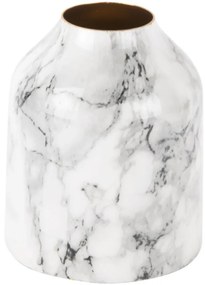 OnaDnes -20% Time for home Bílá mramorová kovová váza Melias XS 10 cm