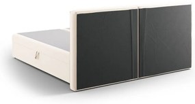 Krémová boxspring postel s úložným prostorem 180x200 cm Arendal – Cosmopolitan Design