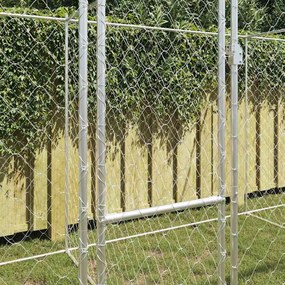 Klec pro psa Stříbrná 800 x 200 x 200 cm Pozinkovaná ocel 3368308