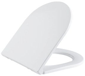 CERANO - WC sedátko se zpomalovacím mechanismem Seggio - slim/UF - bílá matná - 36x4,2x43 cm