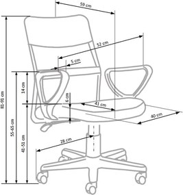 Halmar Dětská židle Timmy šedá