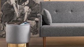 Hanah Home Rozkládací pohovka NAVAN šedá 825BLC1173