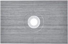 Souprava sprchového obrubníku, 1524 × 965 mm Souprava sprchové vaničky se 160 mm