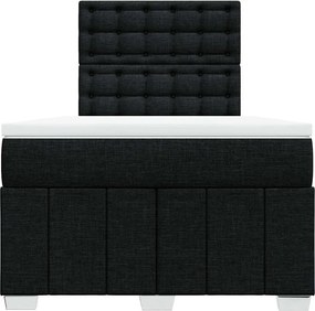Box spring postel s matrací černá 120x190 cm textil 3293923