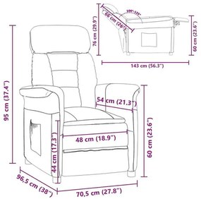 Křeslo ušák, relaxační, polohovací, výsuvná podnožka, šedá, NoBi DINAR