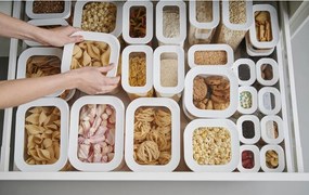 Plastové dózy v sadě 9 ks na potraviny Modula – Mepal