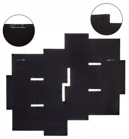 SPRINGOS Fotorámeček na 12 fotek, 59x50 cm, černý SPRINGOS PANORAMA PF0005-XG