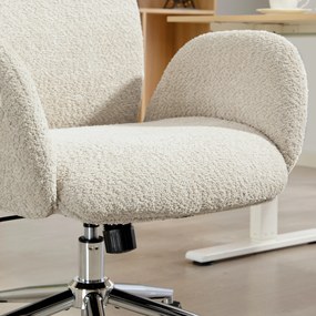 Ergonomická kancelářská židle HOMCOM, otočná židle k psacímu stolu s nastavitelnou výškou, nastavitelnou opěrkou hlavy, područkami a funkcí náklonu —…