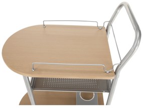 Kondela Servírovací stolek, buk/stříbrný, LIMA