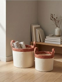 Sinsay - Úložné koše s pletenými uchy 2 pack - béžová