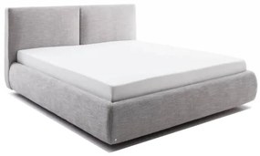 Čalouněná postel lucy s úložným prostorem 180 x 200 šedá MUZZA
