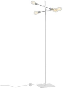 OnaDnes -20% Nordic Design Bílá kovová stojací lampa Dogi 4
