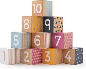 Bigjigs Toys Didaktické kostky čísla / od 6 měsíců