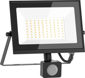 Mexen Luxpro LED reflektor s pohybovým senzorem, 50W, studená - 6500K, 4500 lm, černá - L235-050-65-70