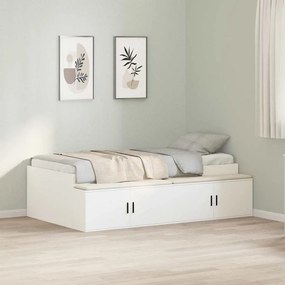 Rám postele se zásuvkou Bílá 80 x 200 cm Kompozitní dřevo 3335197