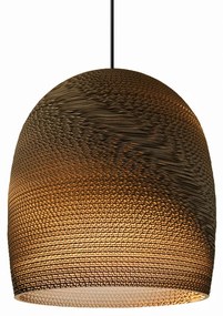 Svěšené kartonové svítidlo ve tvaru zvonu Bell Dekor: Přírodní, Rozměr: ø 380 mm x 400 mm
