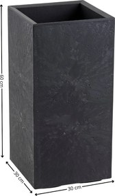 Květináč na kolečkách BETONIQUE 30x60 cm - výběr z 7 provedení