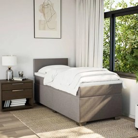 Box spring postel s matrací taupe 90x200 cm textil 3288068