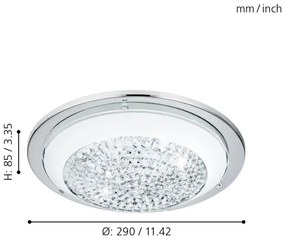 Eglo 95639 - LED Stropní zápustné svítidlo ACOLLA LED/8,2W/230V