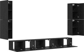 TV jednotky 4 ks Černý dub Kompozitní dřevo 3393277